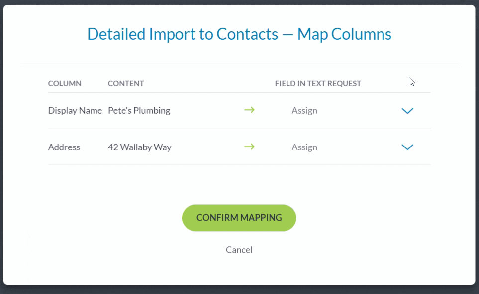 Importing Contacts Importing Contacts